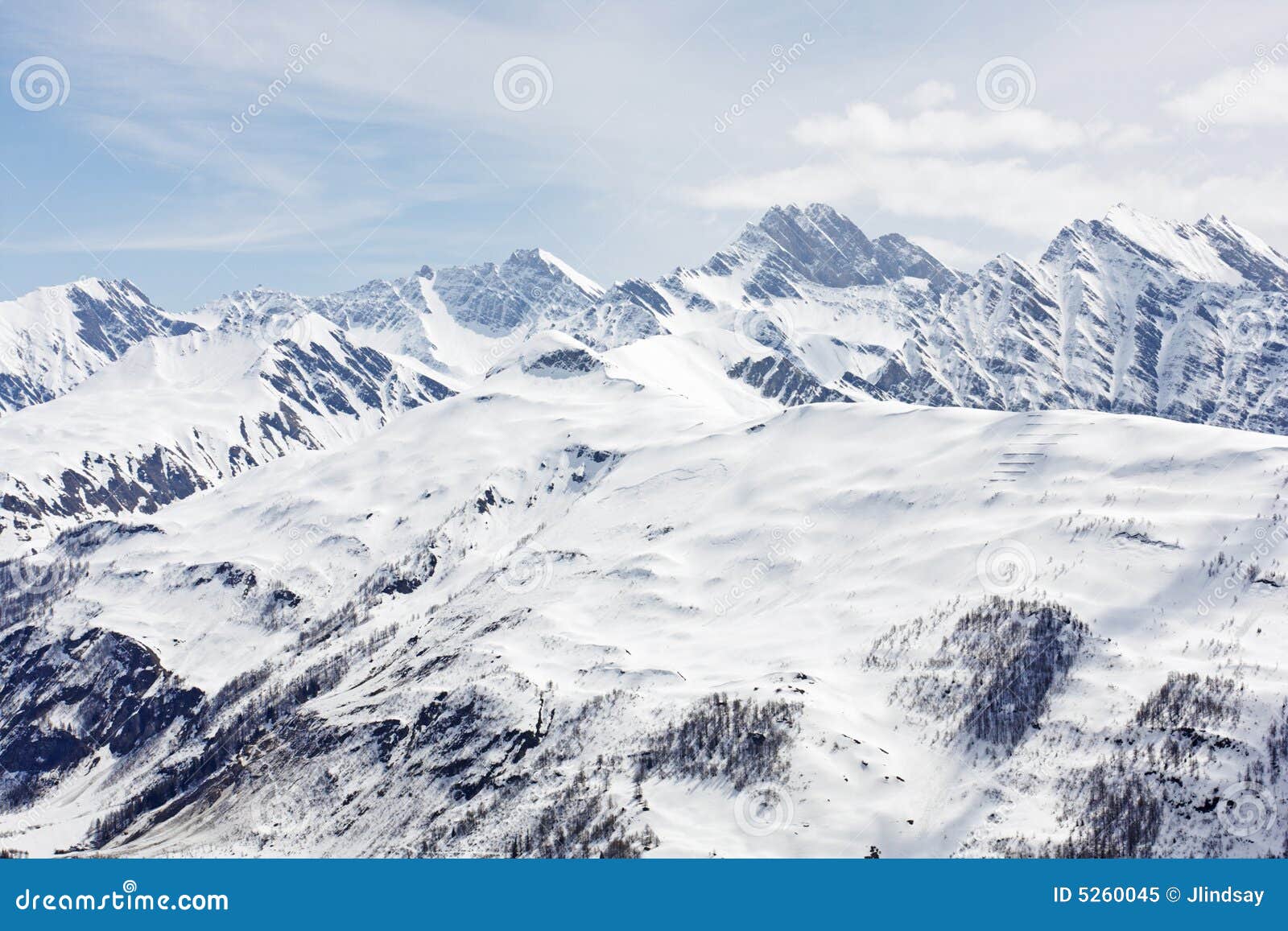 Alpine slopes, Cormayeur stock image. Image of pines, mountains - 5260045