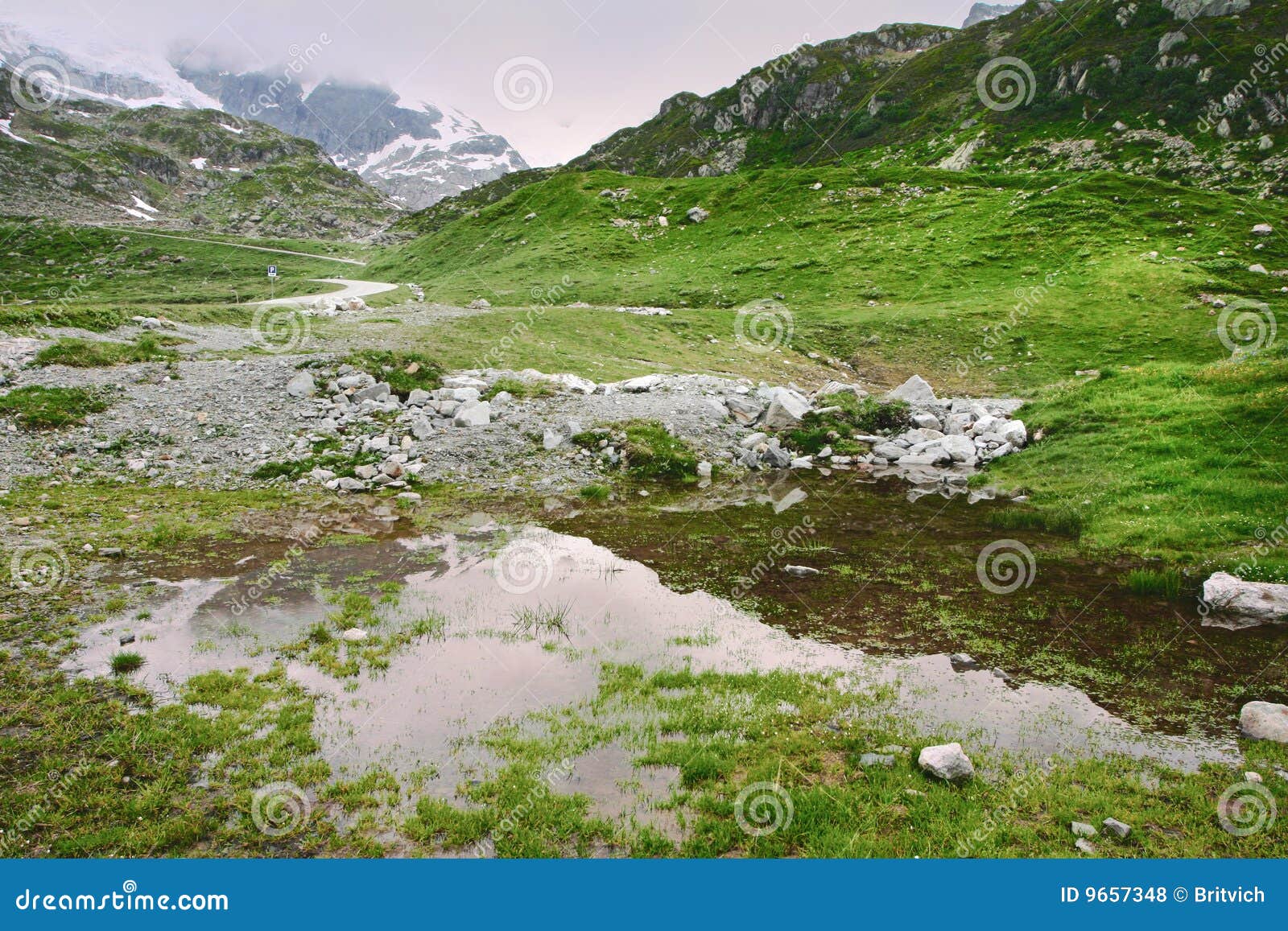 Alpine spring stock photo. Image of saint, reflecting - 9657348