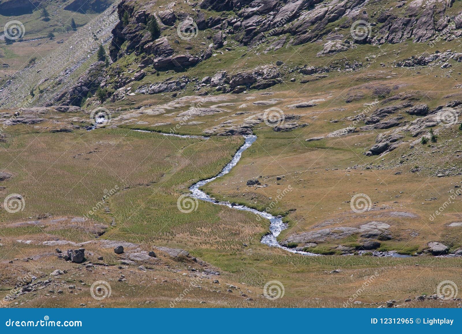 Alpine stream stock image. Image of beautiful, altitude - 12312965