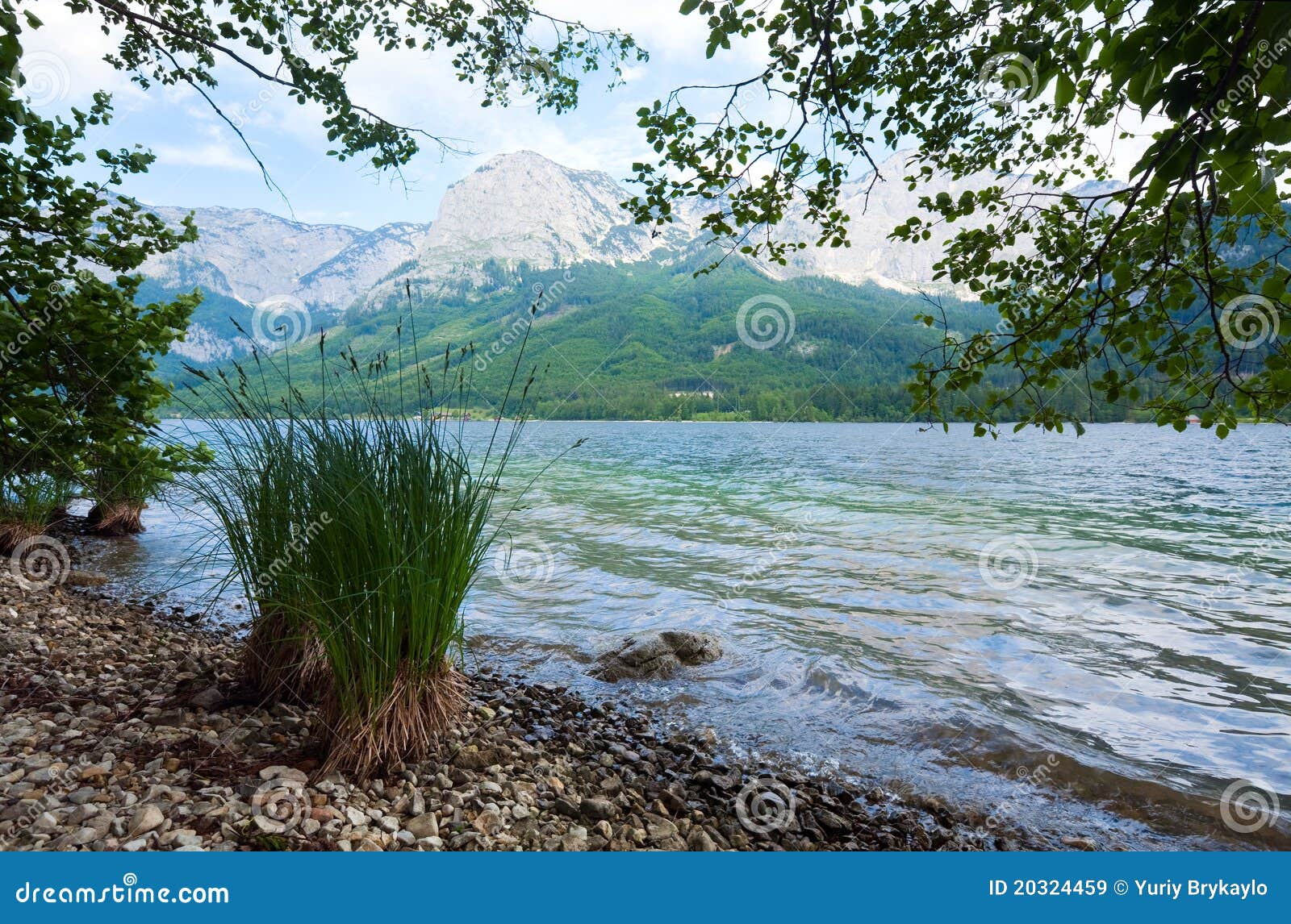 Alpine summer lake view stock image. Image of rock, stone - 20324459