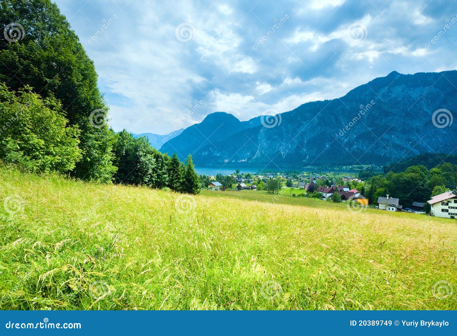 Alpine summer lake view stock image. Image of outdoor - 20389749
