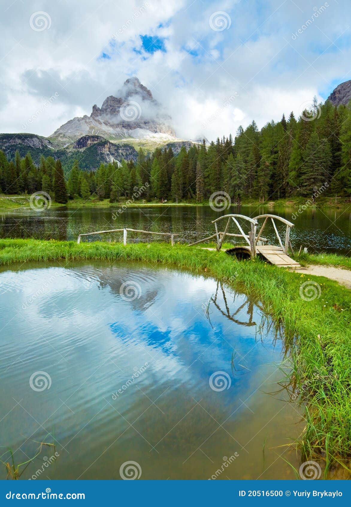 Alpine summer lake view stock photo. Image of tranquil - 20516500