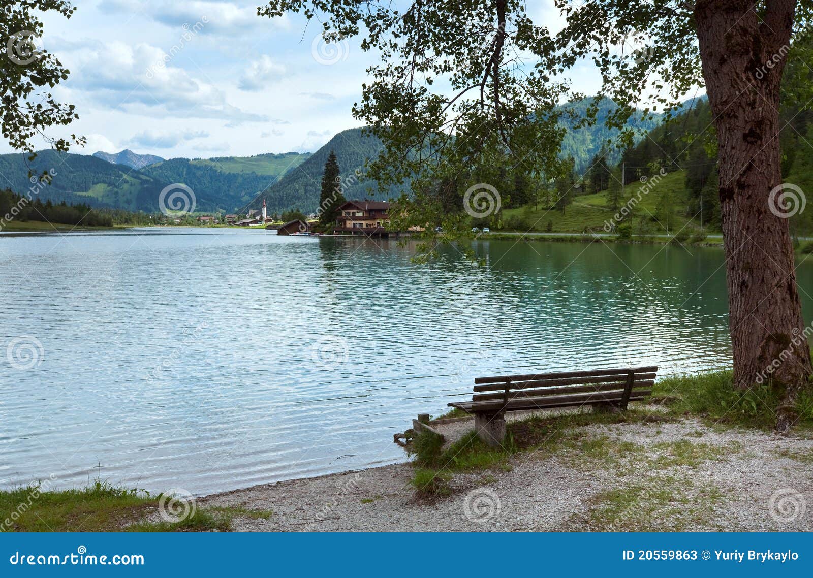 Alpine summer lake view stock image. Image of nature - 20559863