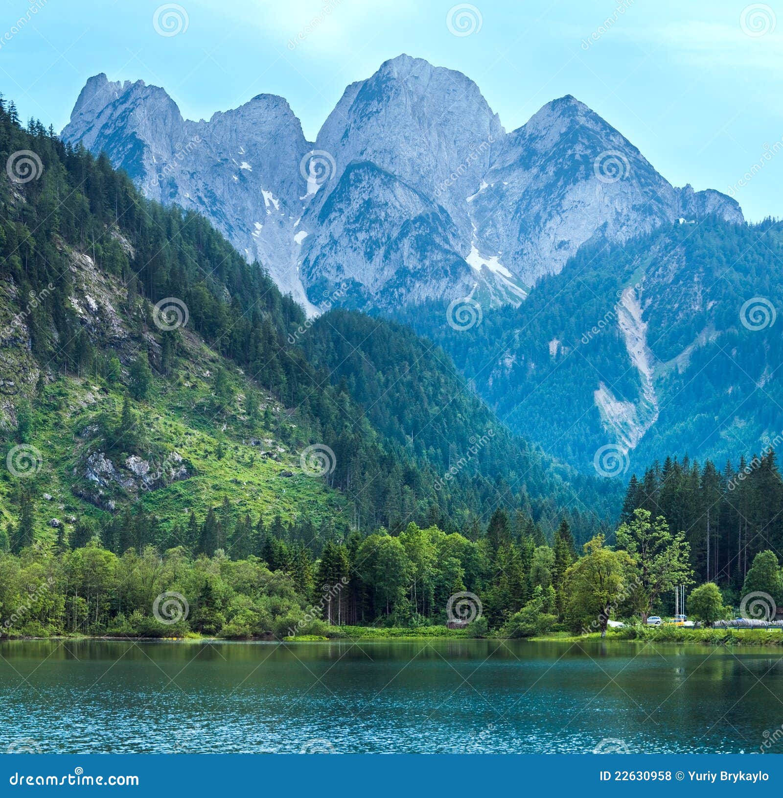 Alpine summer lake view stock photo. Image of tranquillity - 22630958