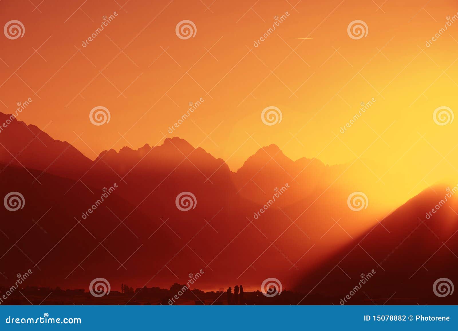 Alpine Sunrise stock photo. Image of cliff, hill, natural - 15078882