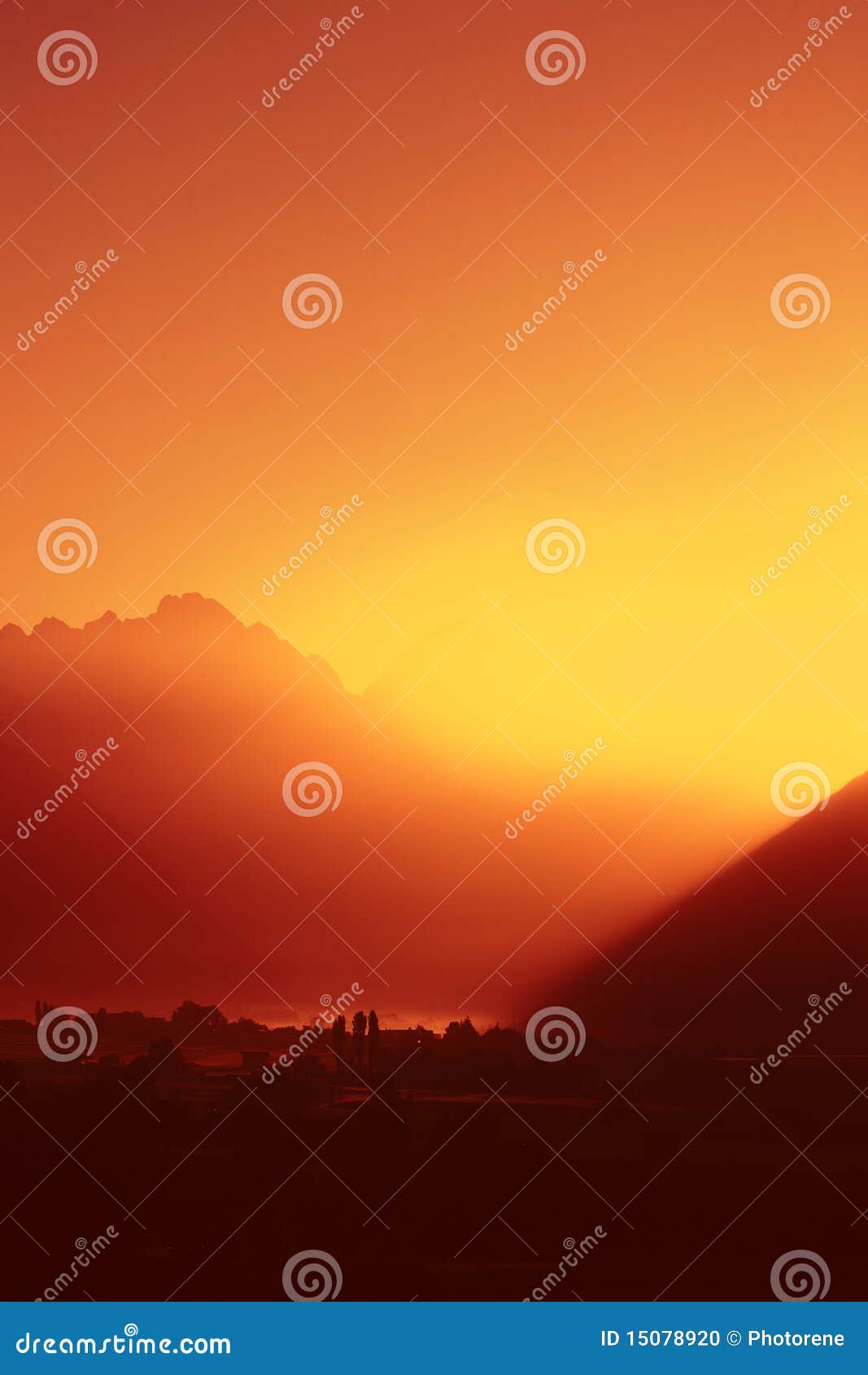 Alpine Sunrise stock photo. Image of majestic, nature - 15078920