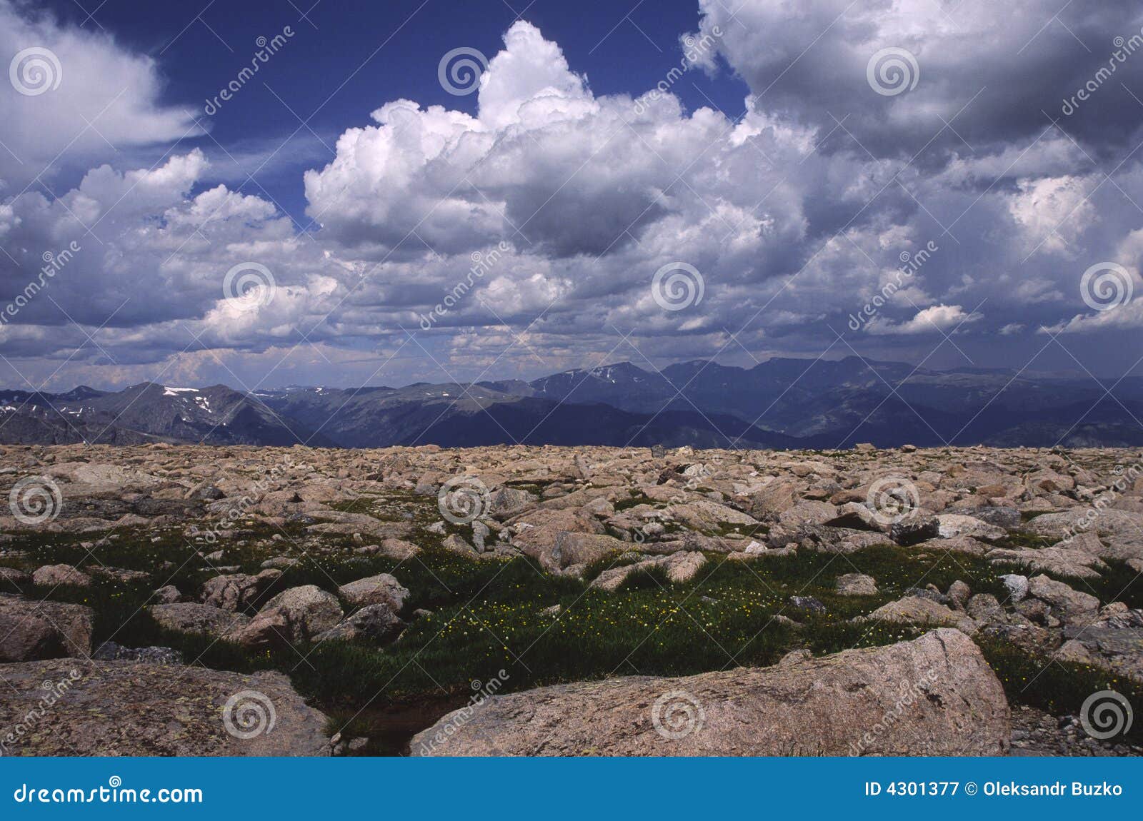 Alpine Terrain in Colorado Rocky Mountains Stock Image - Image of ...