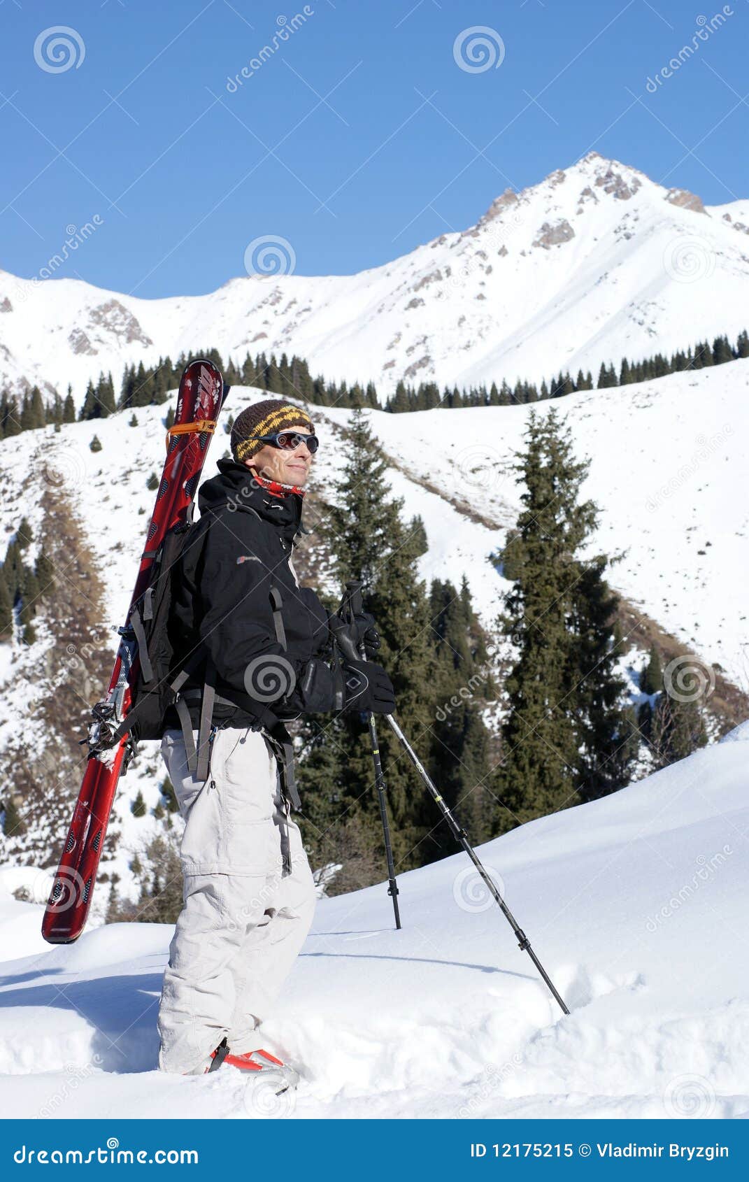 Alpine touring stock image. Image of landscape, mountain - 12175215