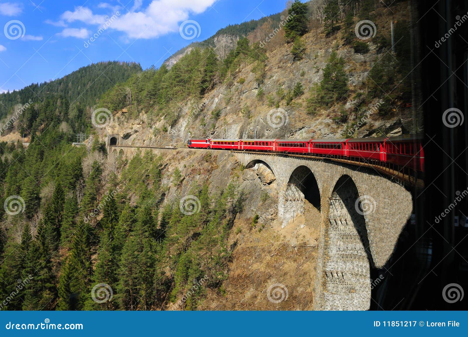 Alpine Train Ride stock image. Image of train, passenger - 11851217