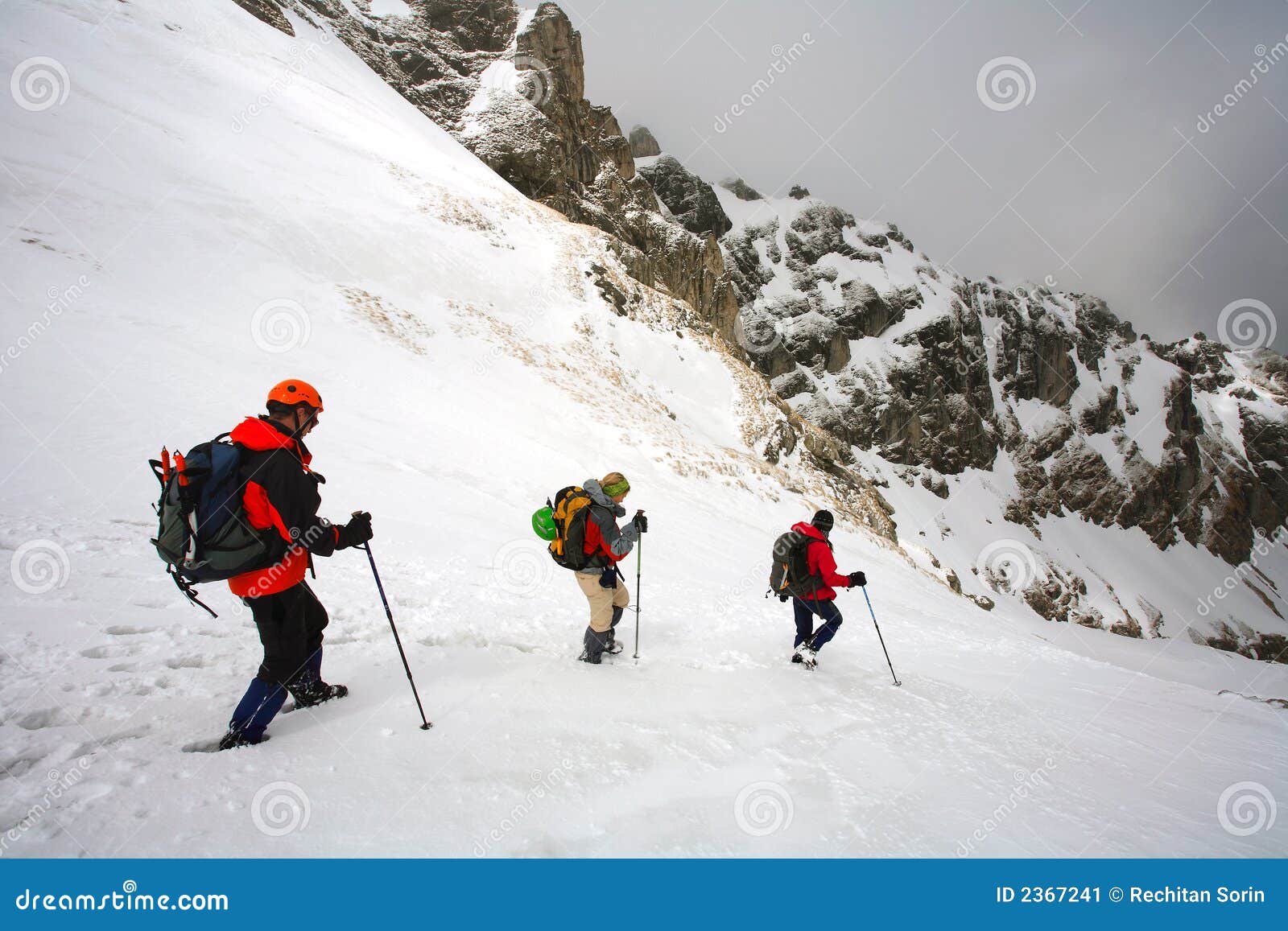 Alpine trekking stock image. Image of rock, extreme, season - 2367241
