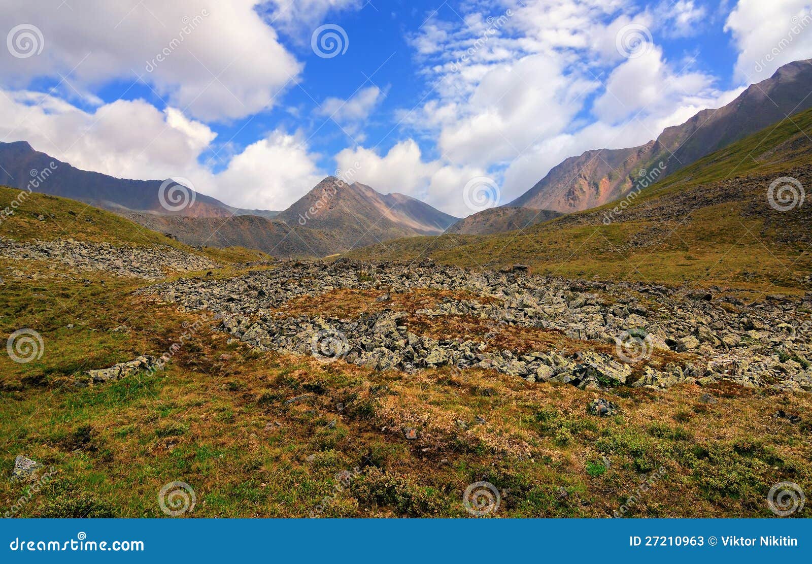 Alpine tundra stock image. Image of range, clouds, path - 27210963