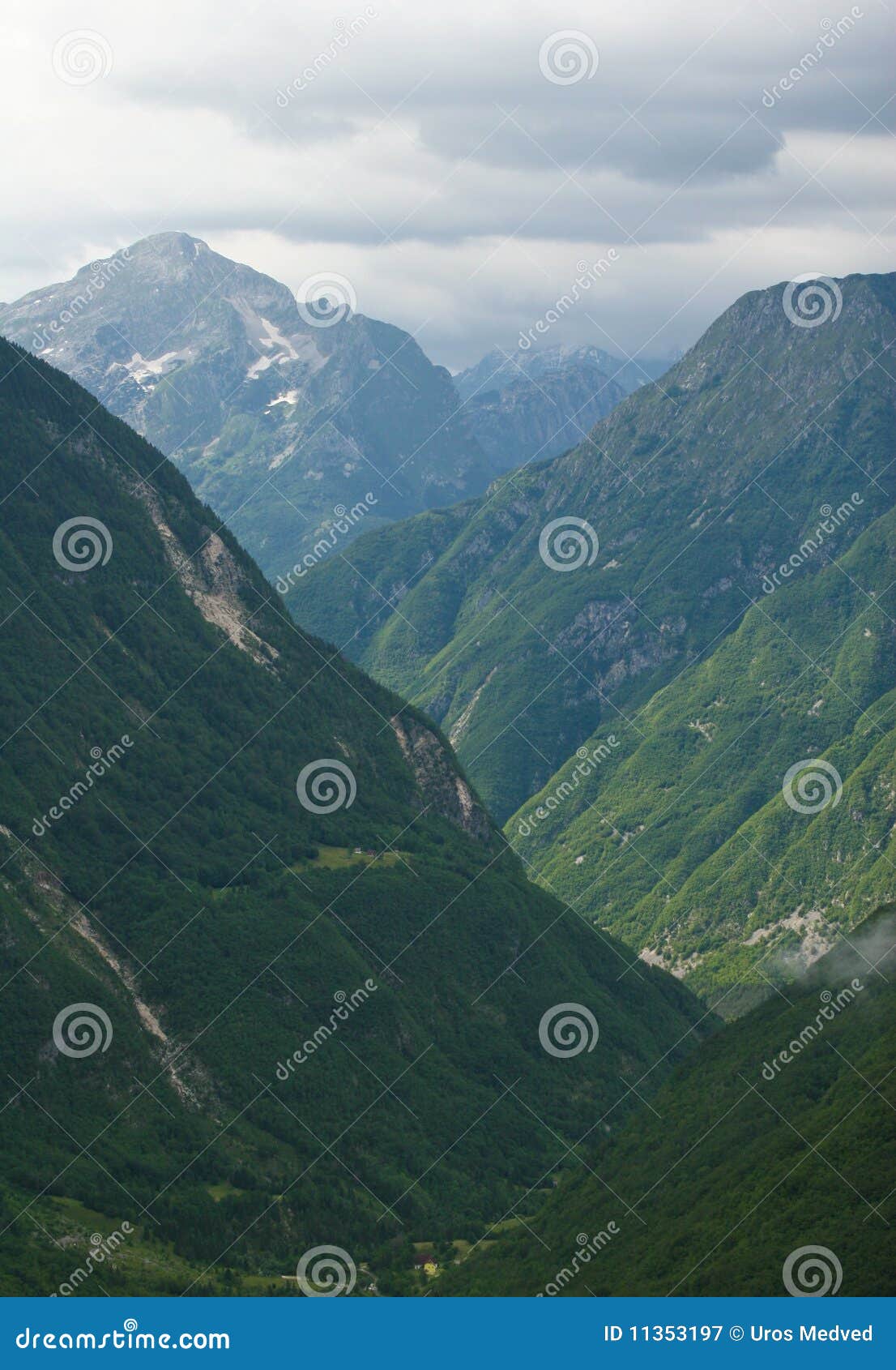 Alpine valley stock image. Image of nature, rock, landscape - 11353197
