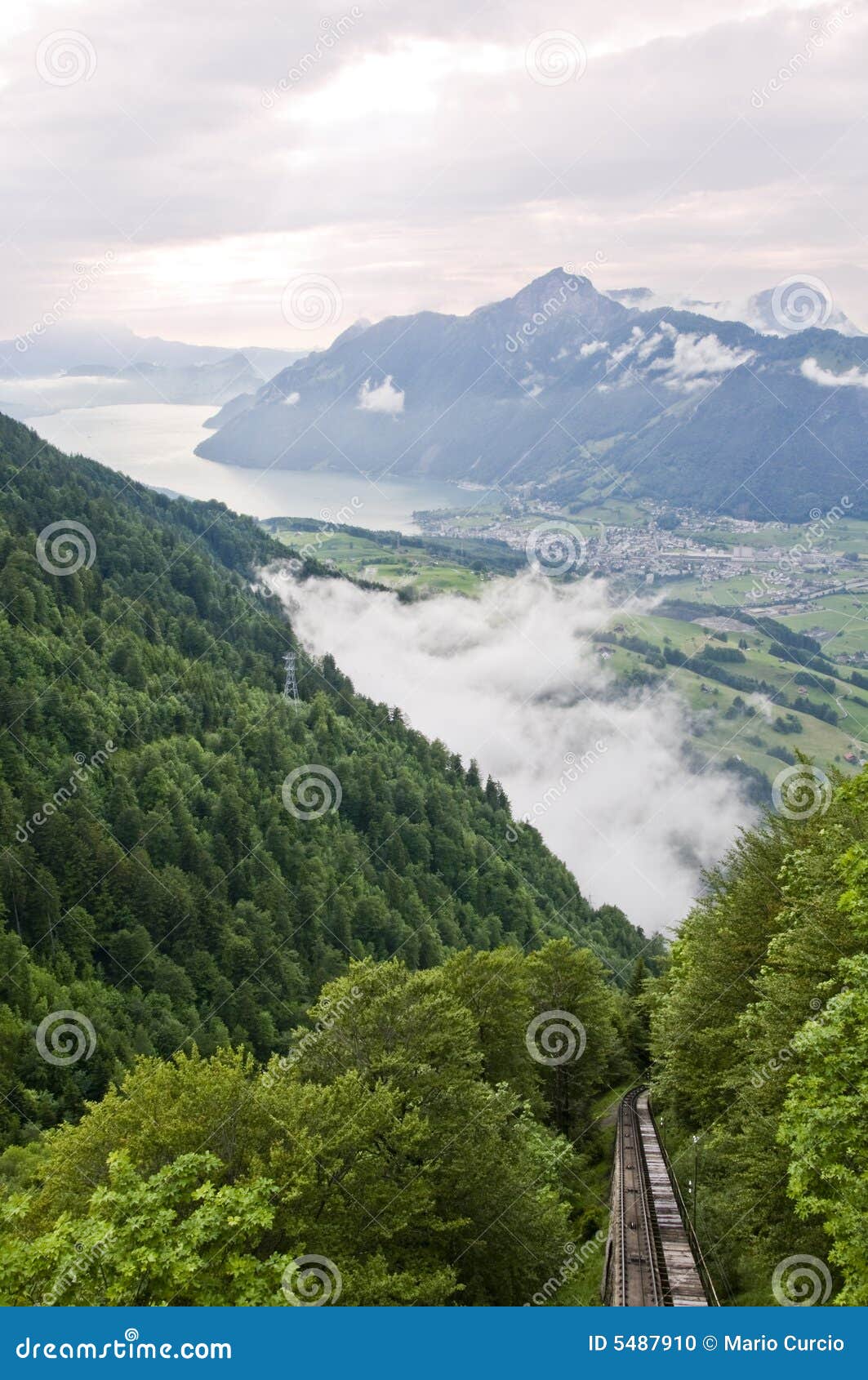 Alpine valley stock photo. Image of dominating, meditation - 5487910