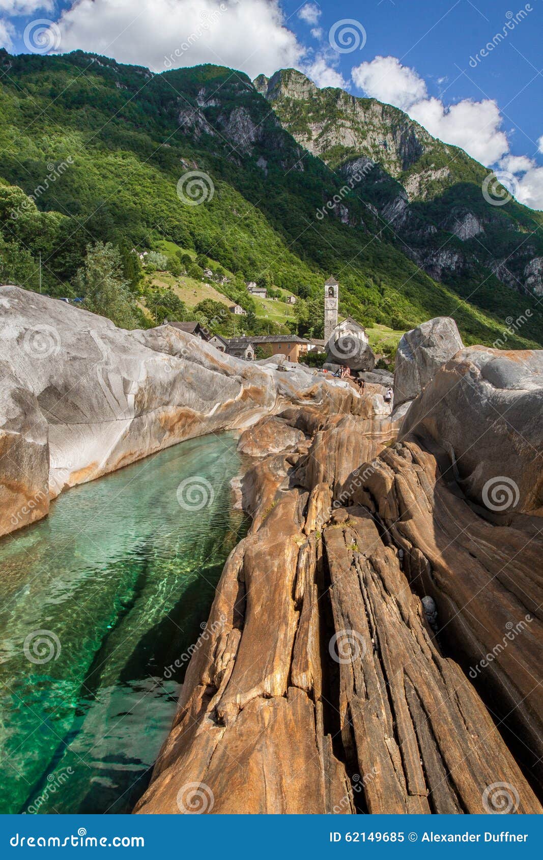 Alpine Valley stock image. Image of alps, valle, valley - 62149685