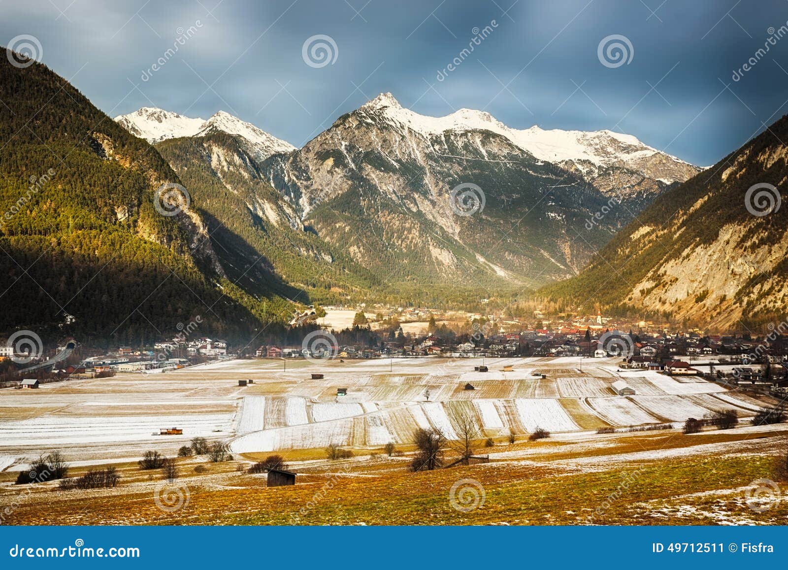 Alpine Valley in Tirol, Austria Stock Image - Image of tirol, forest ...