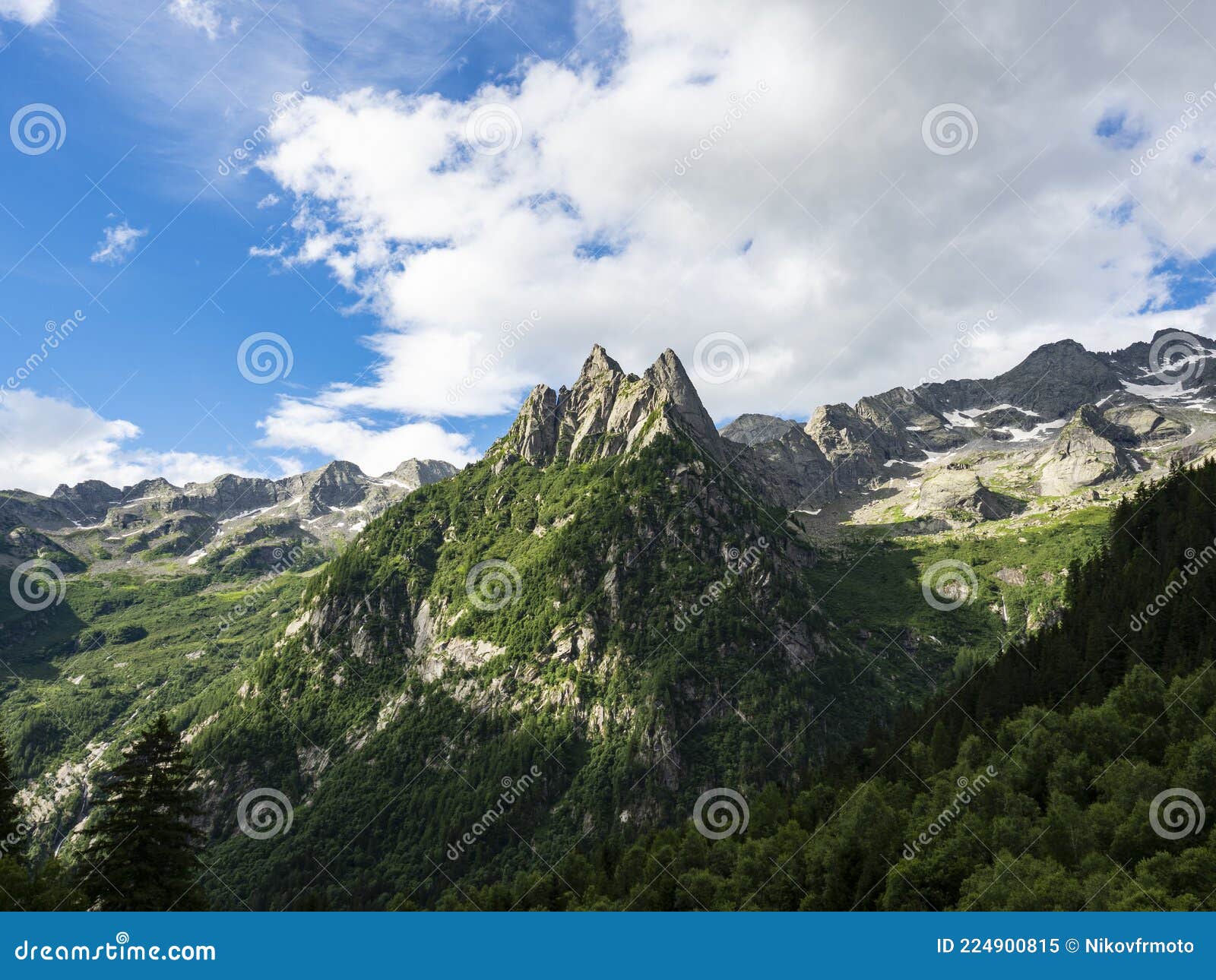 Alpine Valley in Val Masino Stock Image - Image of mountaineering ...