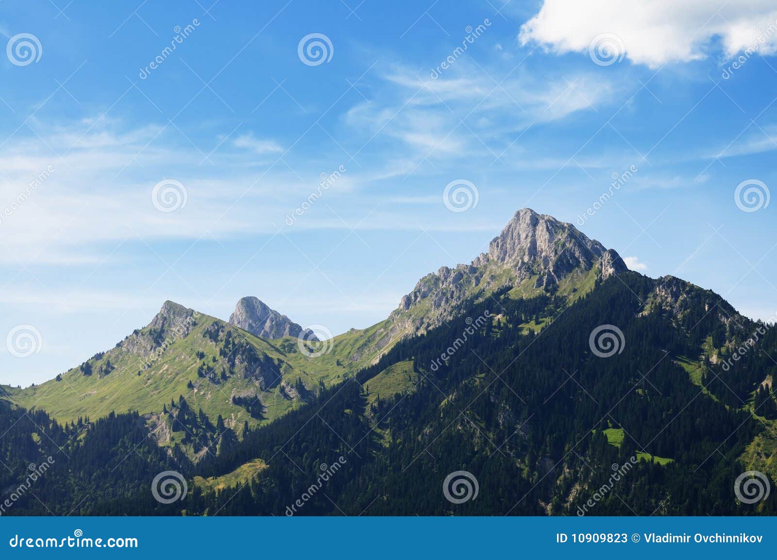 Alpine view stock image. Image of landscape, peak, blue - 10909823