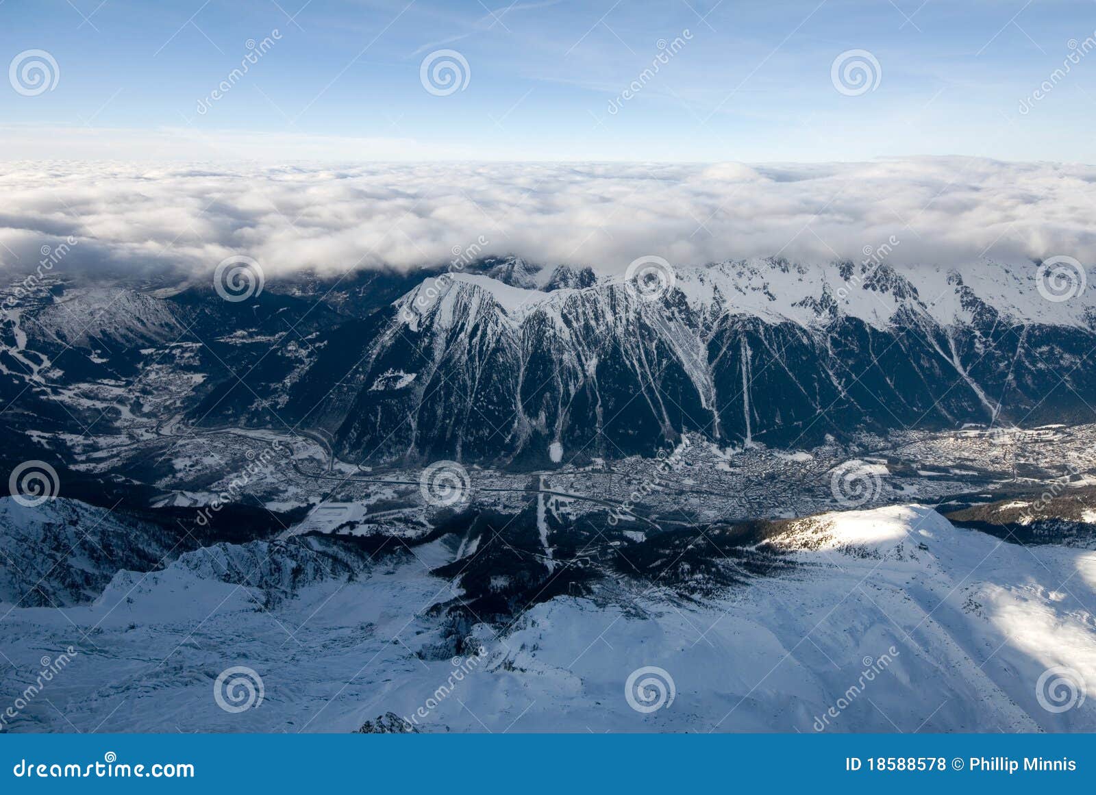 Alpine View stock photo. Image of chamonix, height, view - 18588578