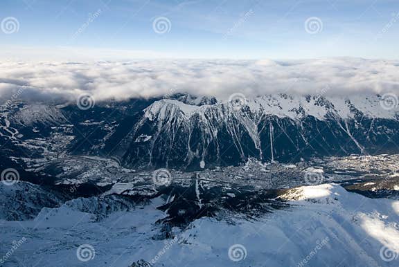 Alpine View stock photo. Image of chamonix, height, view - 18588578