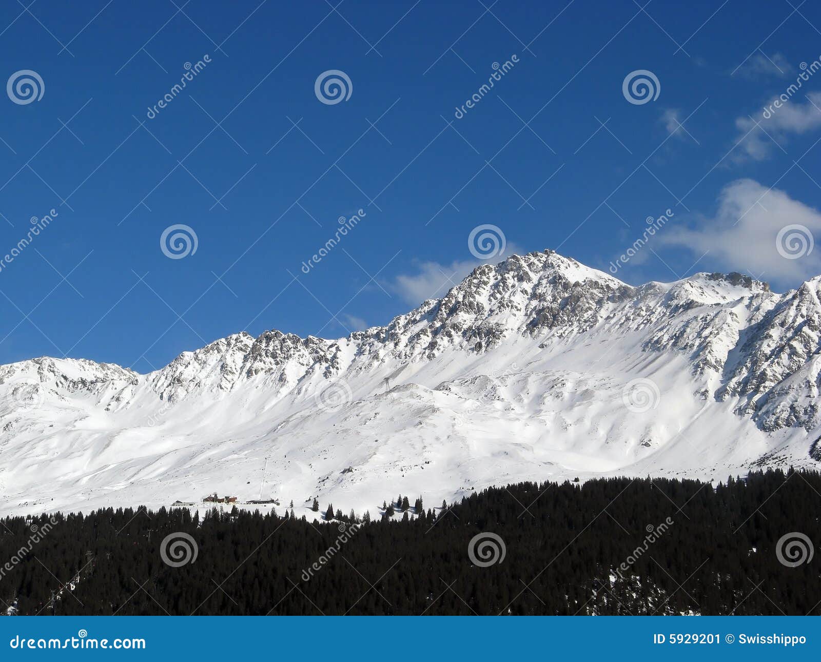 Alpine view stock image. Image of landscape, moritz, resort - 5929201