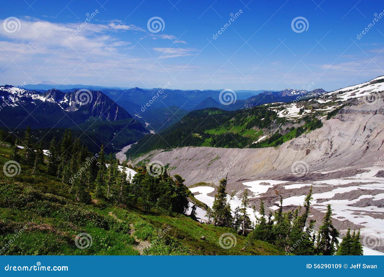 An alpine view stock image. Image of mountans, scenic - 56290109
