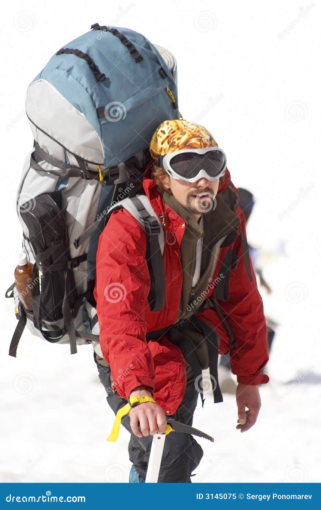 Alpinist stock image. Image of cold, mountain, alpinist - 3145075