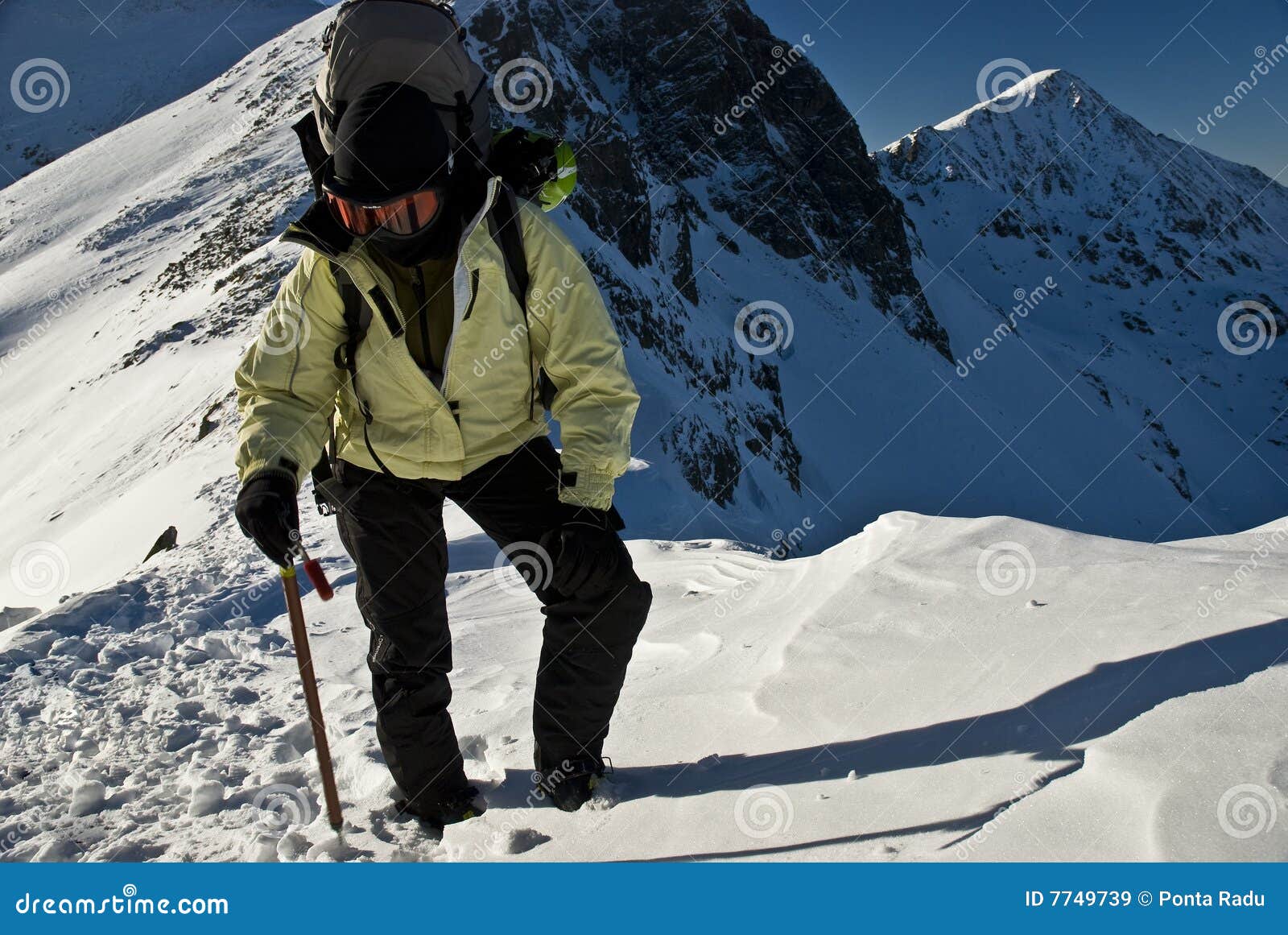 Alpinist stock image. Image of landscape, sightseeing - 7749739