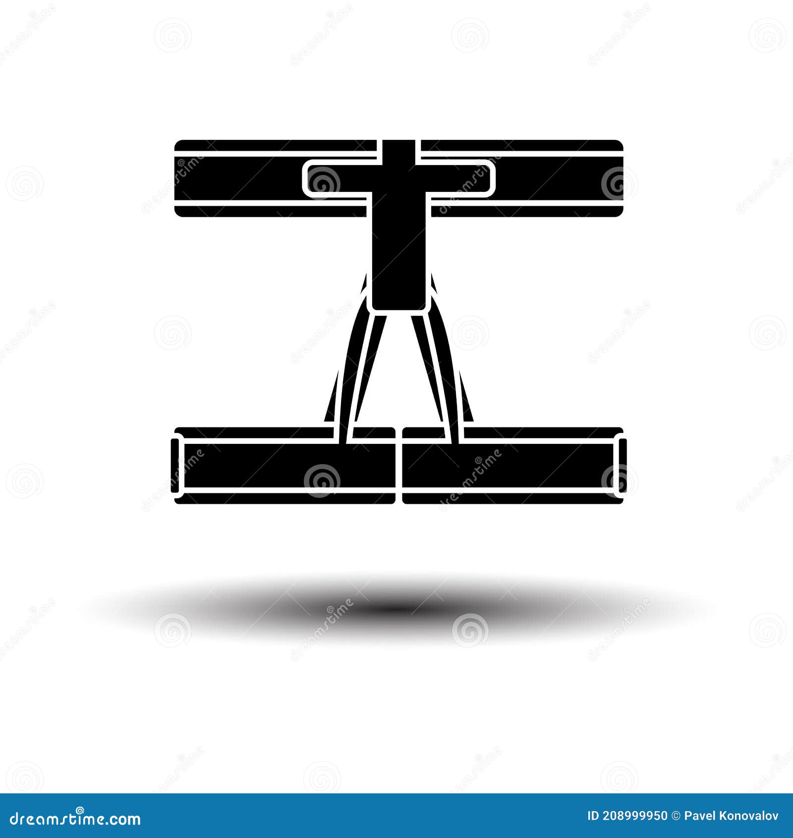 Alpinist Belay Belt Icon Vector Illustration | CartoonDealer.com #209584378