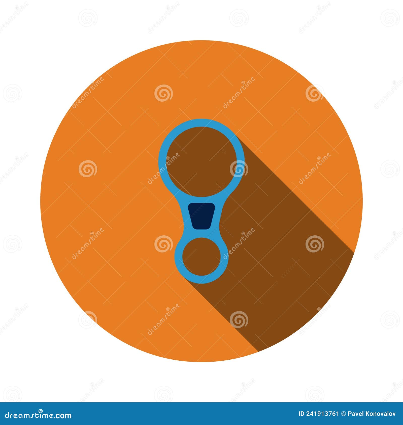 Alpinist Descender Icon stock vector. Illustration of loop - 241913761