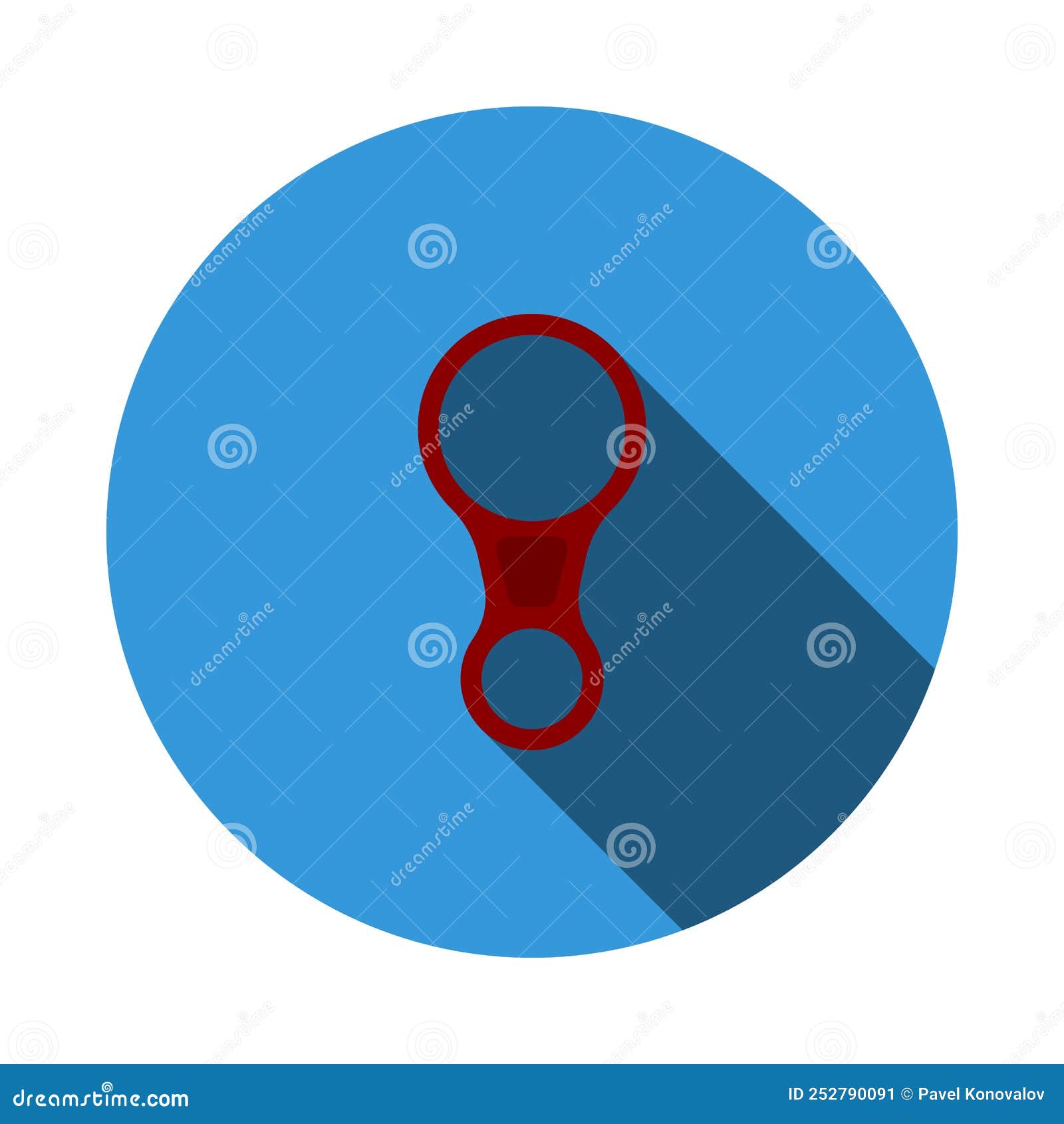 Alpinist Descender Icon Vector Illustration | CartoonDealer.com #250790636