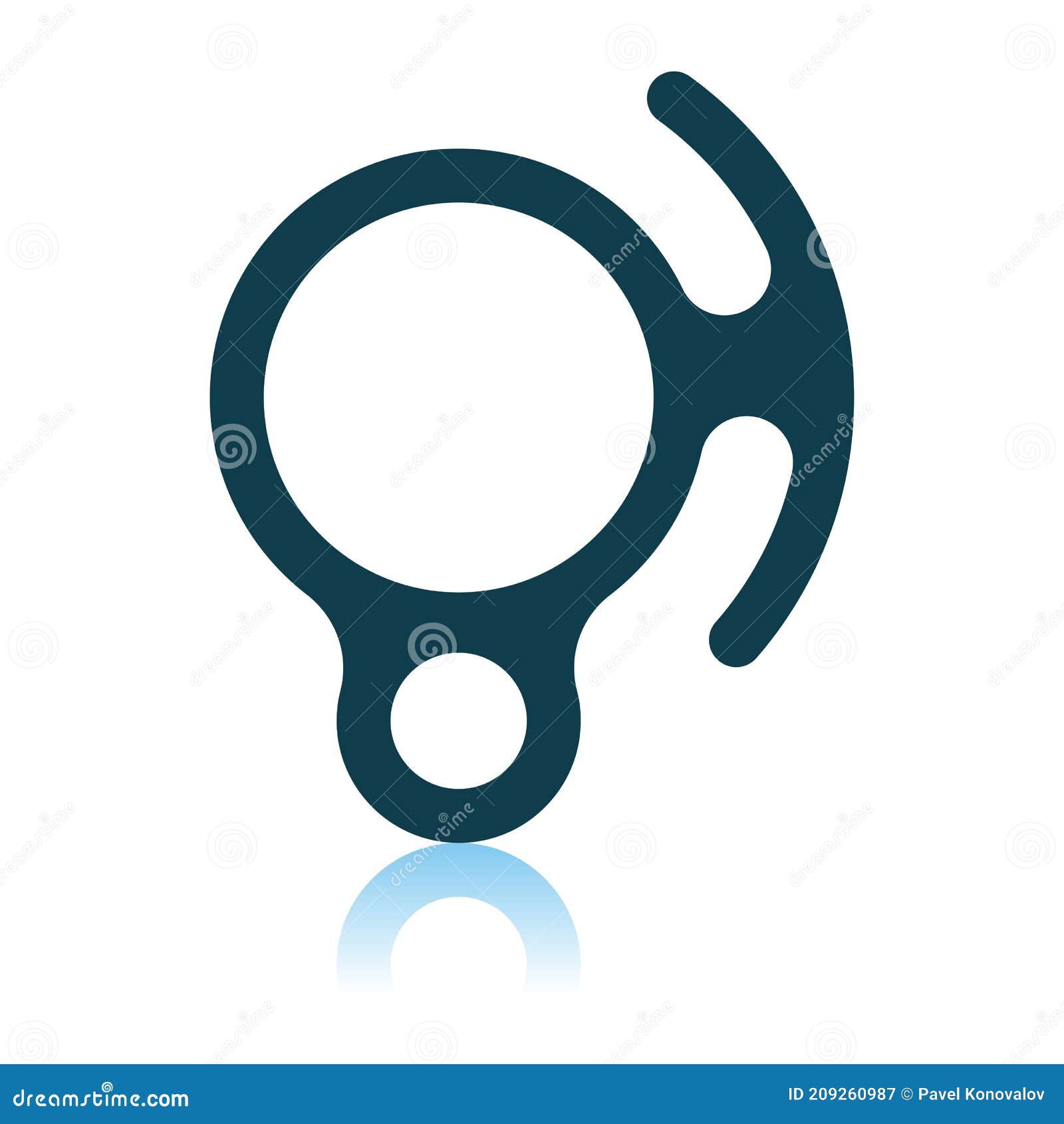 Alpinist Descender Icon Vector Illustration | CartoonDealer.com #210275020