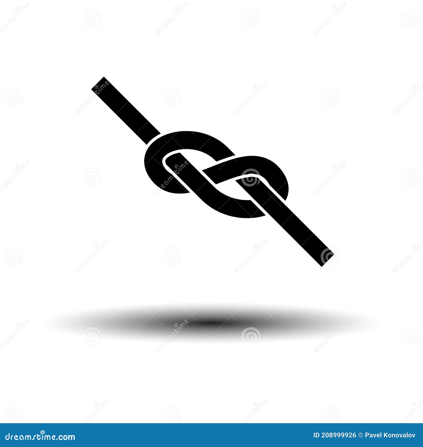 Alpinist Rope Knot Icon Cartoon Vector | CartoonDealer.com #253954173