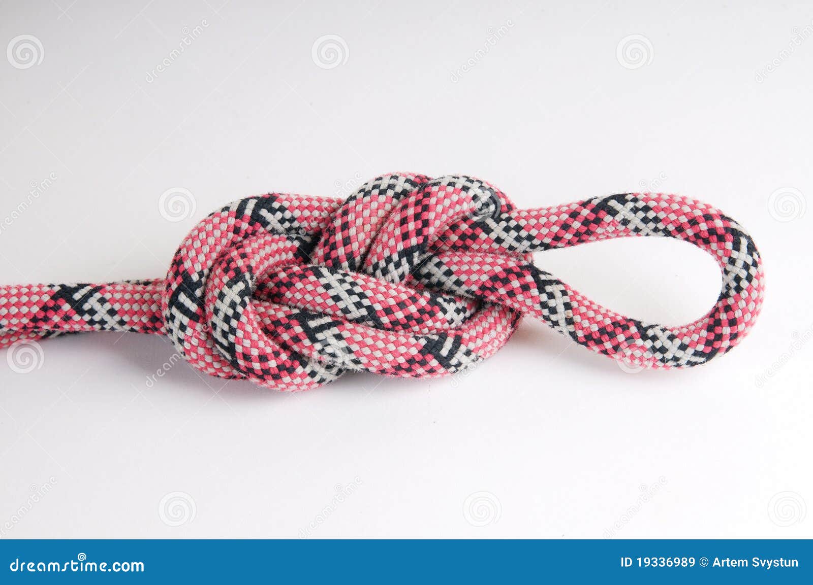 Alpinist rope with node stock image. Image of white, double - 19336989
