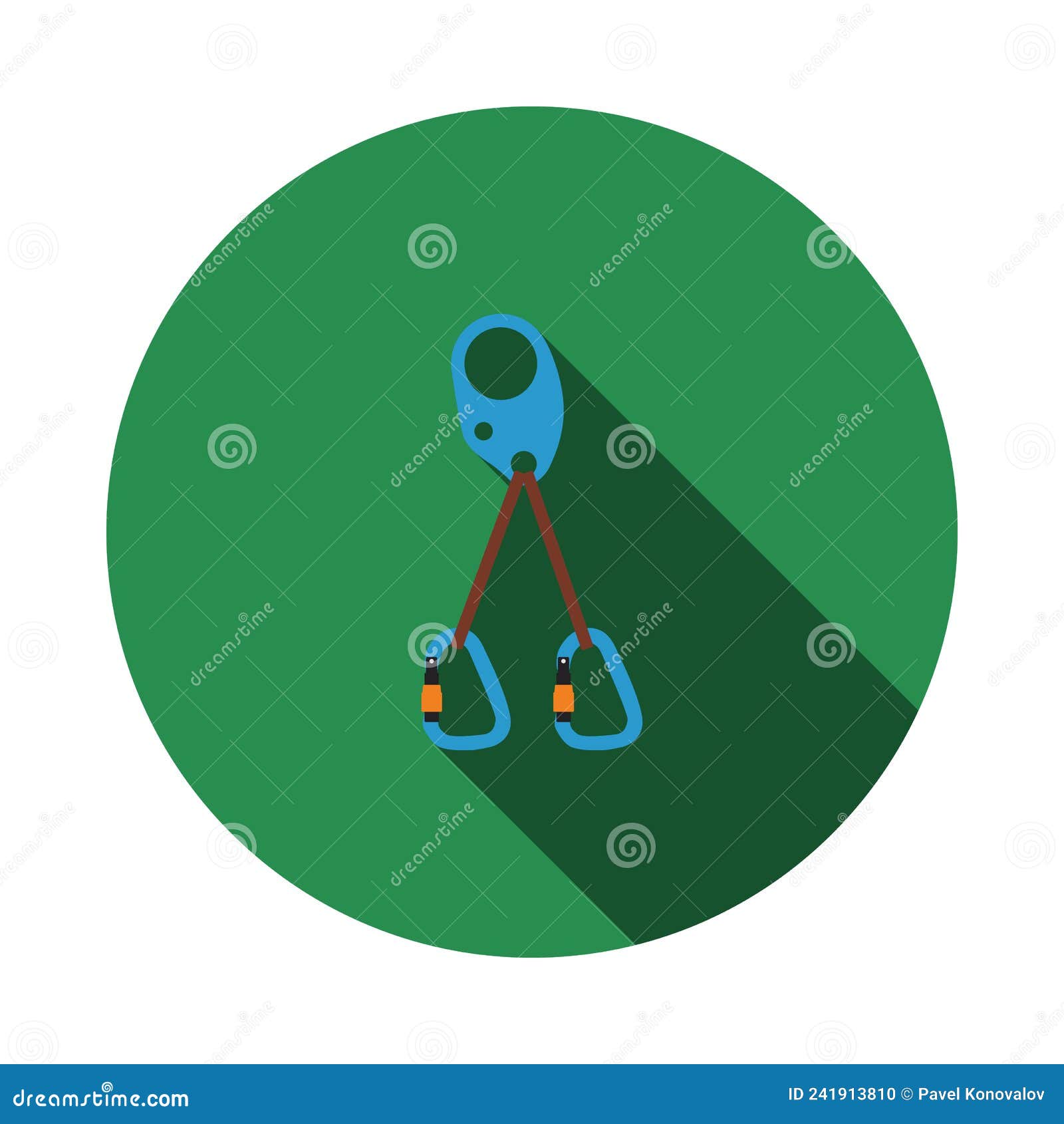 Alpinist Self Rescue System Icon Cartoon Vector | CartoonDealer.com ...