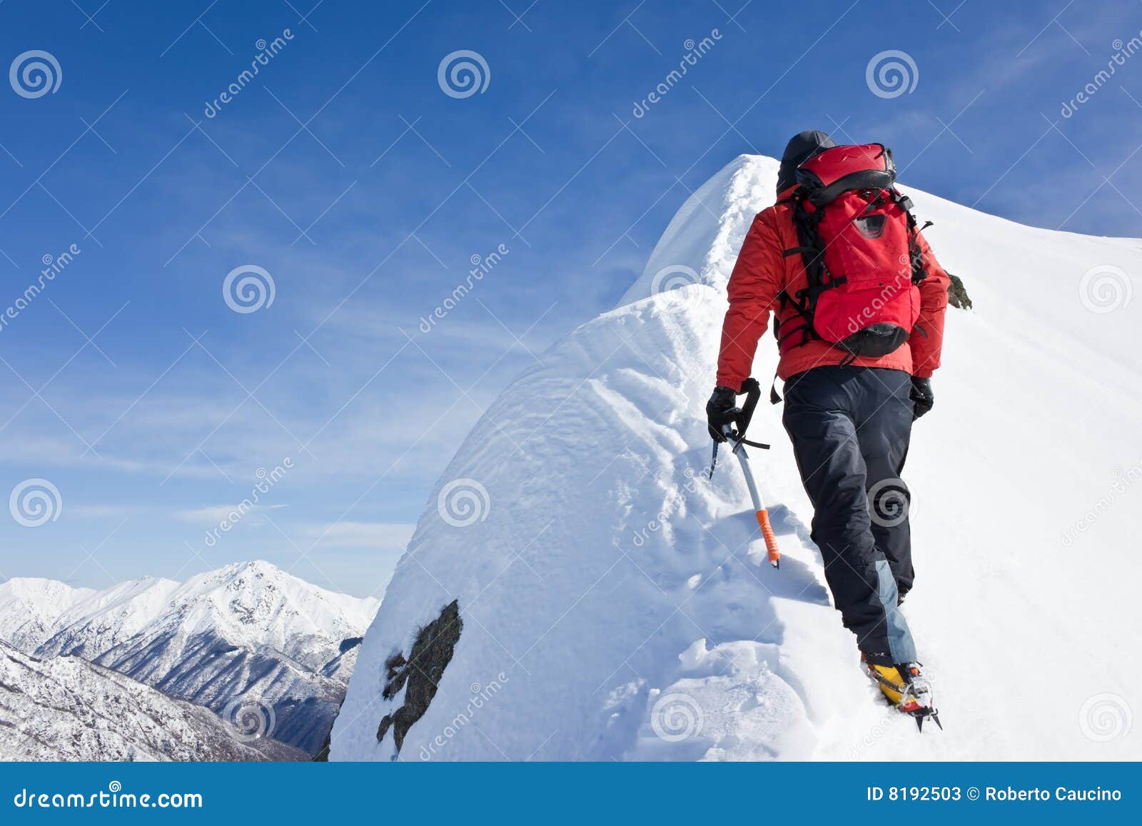 Alpinista imagen de archivo. Imagen de escalada, hombre - 8192503