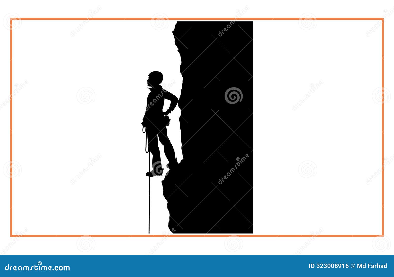 Alpinists Climbers Silhouette Vector Art, Mountain Climber Climbing a ...