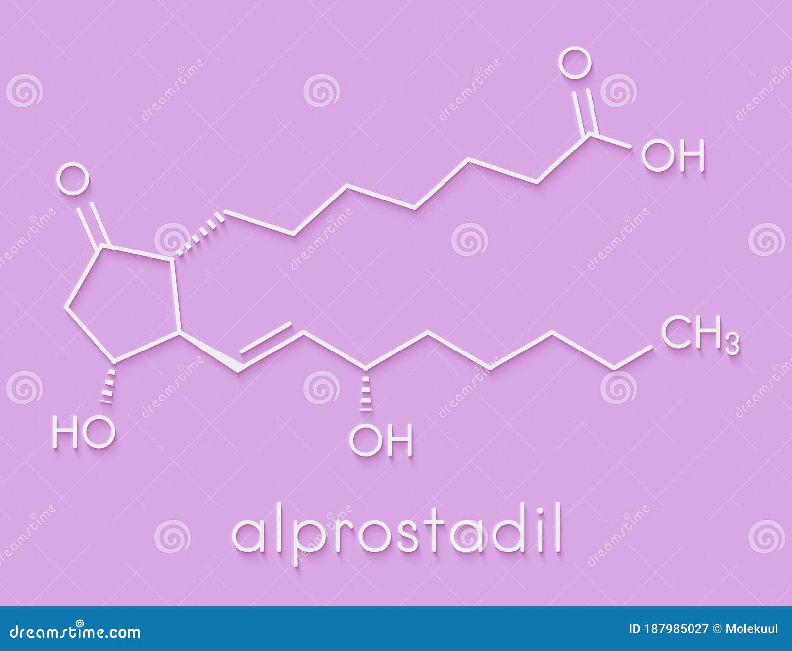 Alprostadil Prostaglandin E1 Erectile Dysfunction Drug Molecule ...