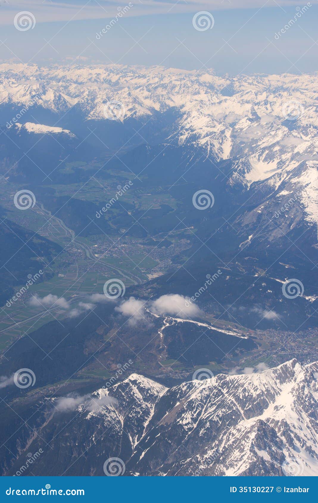 Alps Aerial view stock image. Image of countryside, green - 35130227