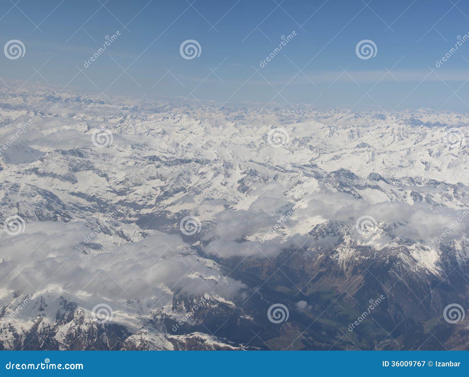 Alps Aerial view stock image. Image of france, country - 36009767