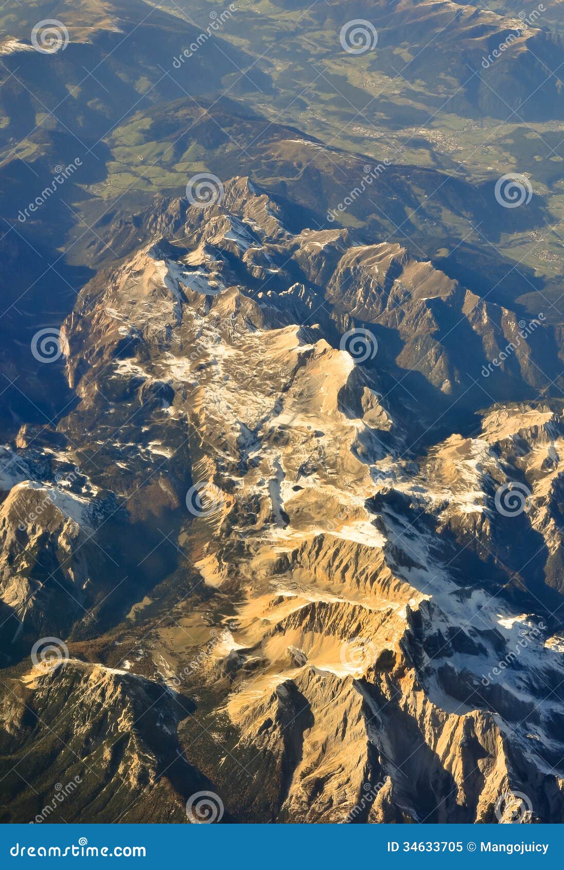 The Alps - aerial view stock image. Image of nature, mountain - 34633705