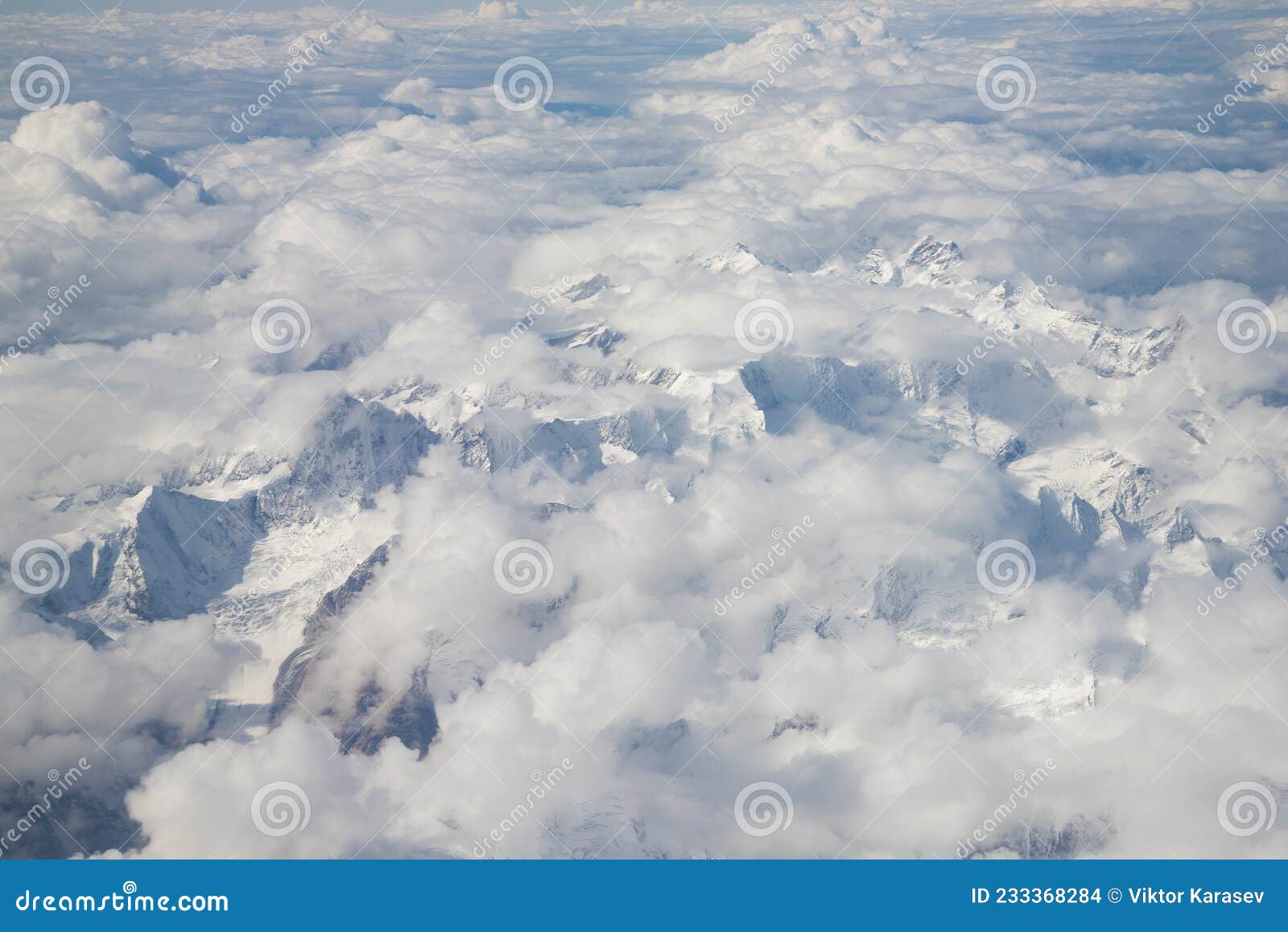 Alps from the Airplane Window Stock Photo - Image of altitude, window ...