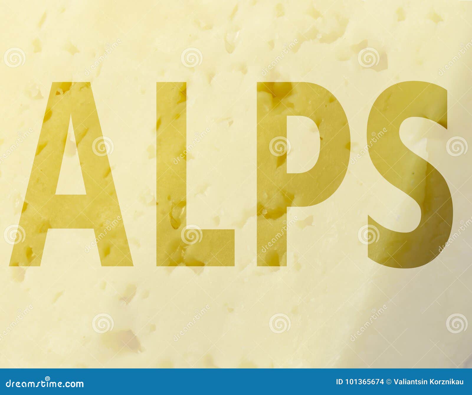 Alps in the symbol stock photo. Image of product, gourmet - 101365674