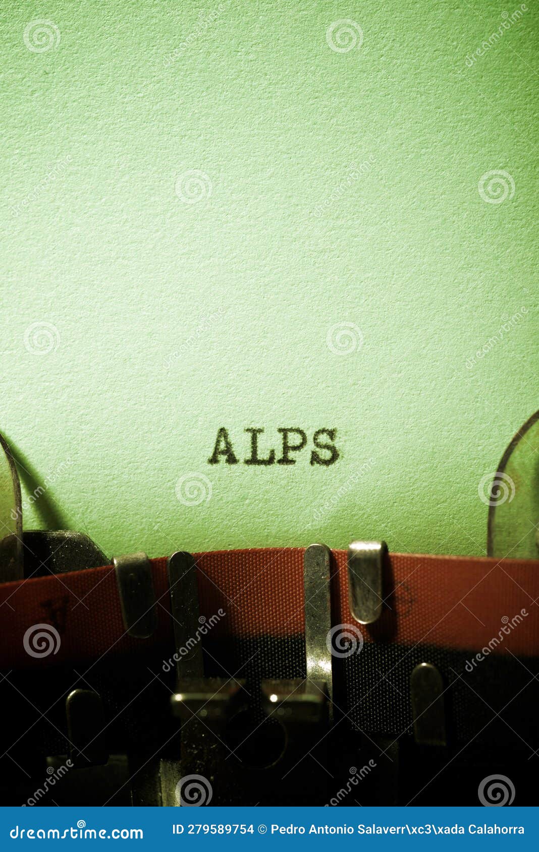 Alps concept view stock photo. Image of typewriter, summit - 279589754