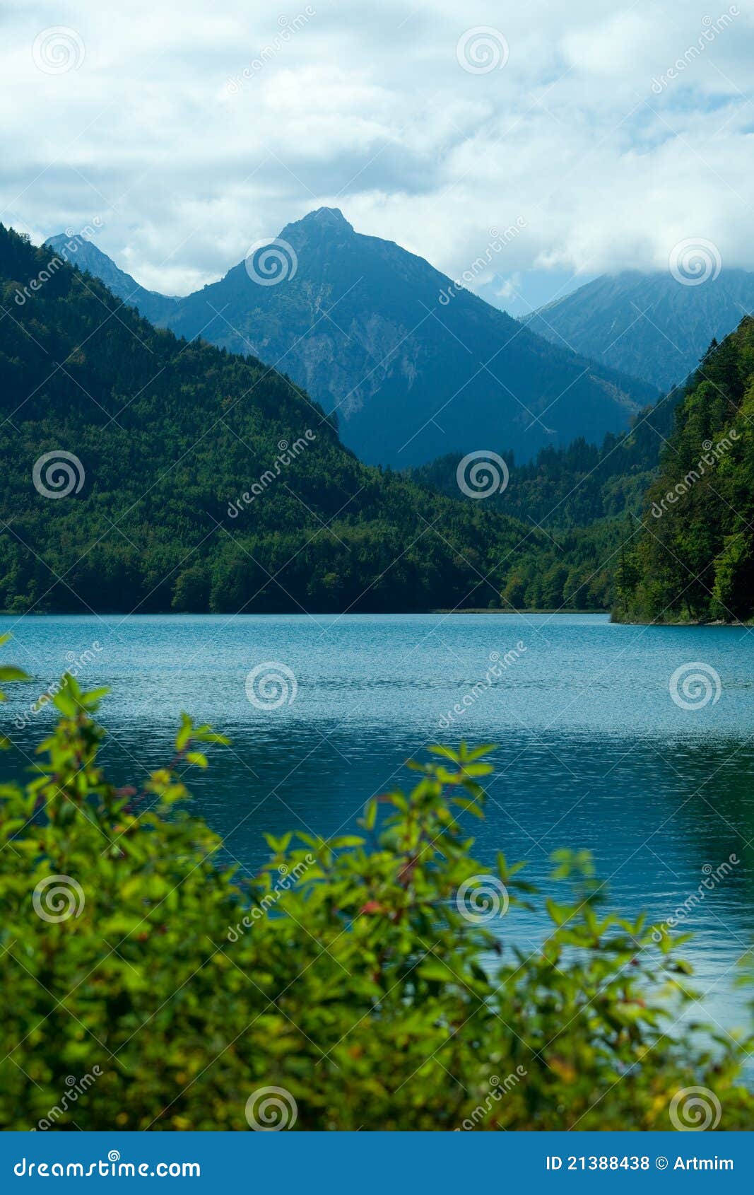 Alps Lake and mountains stock photo. Image of scenics - 21388438