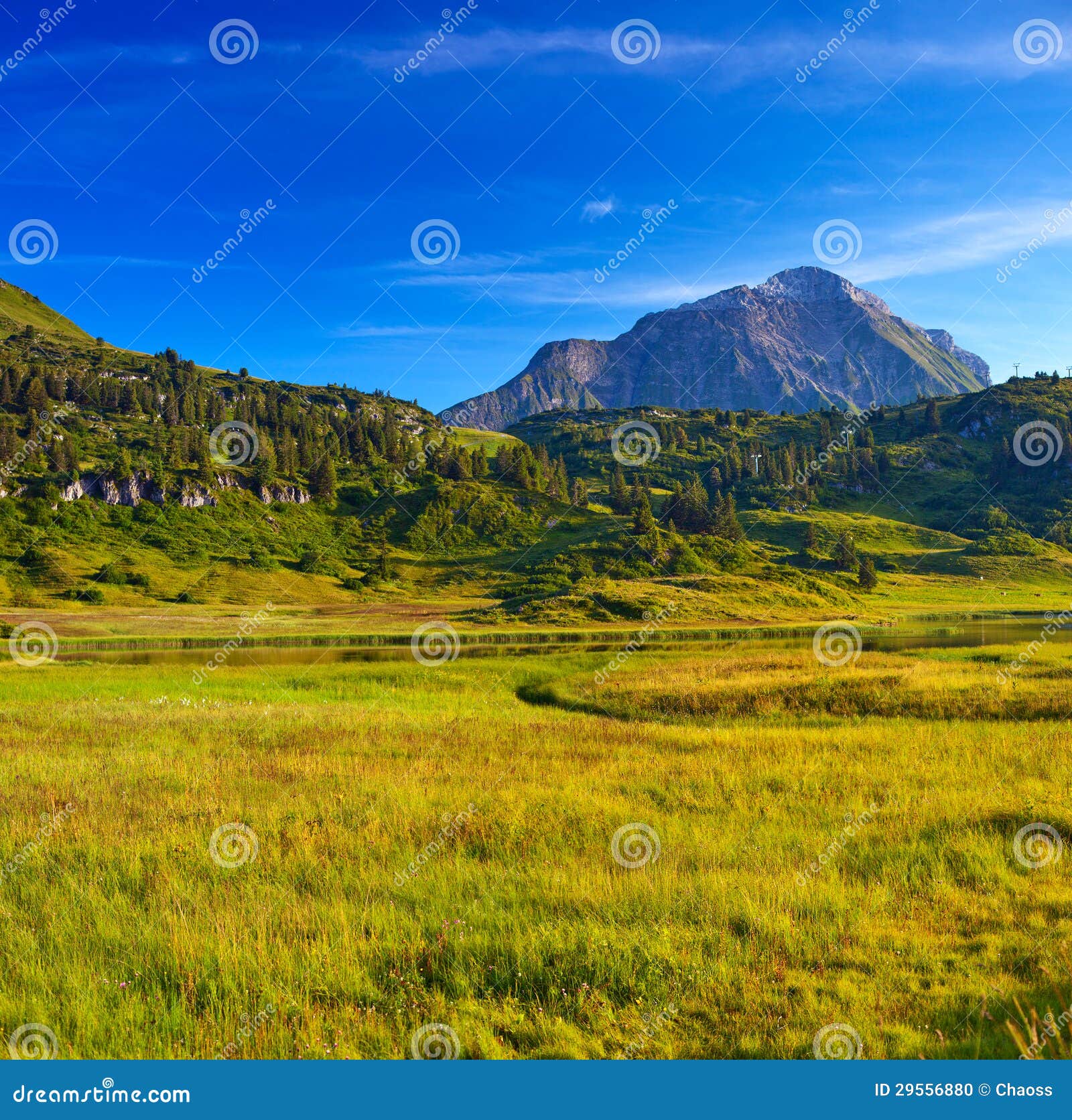 Alps landscape stock photo. Image of nature, valley, sunset - 29556880