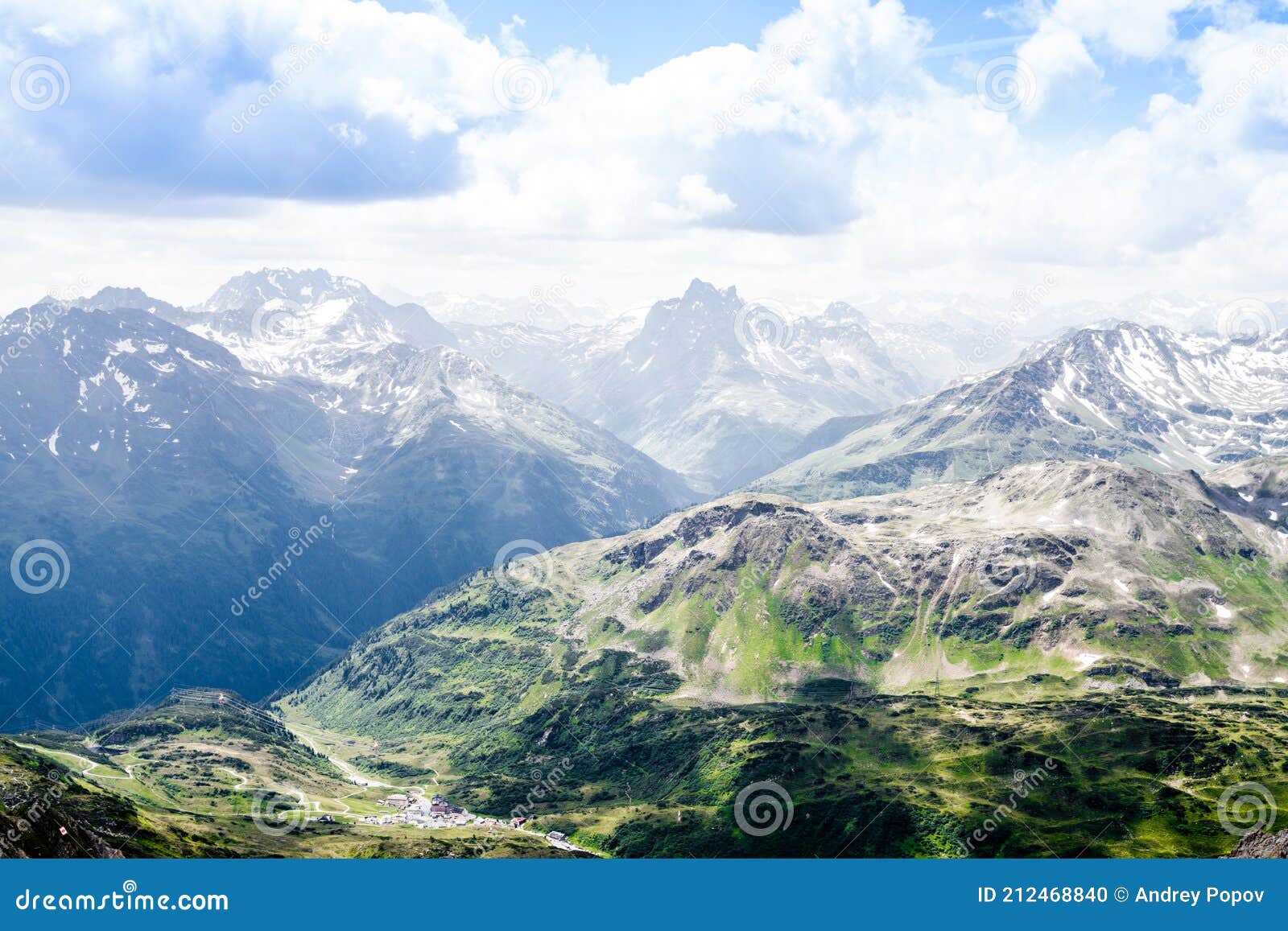 Alps Mountains. Alpine Austria Mountain Stock Photo - Image of cloud ...