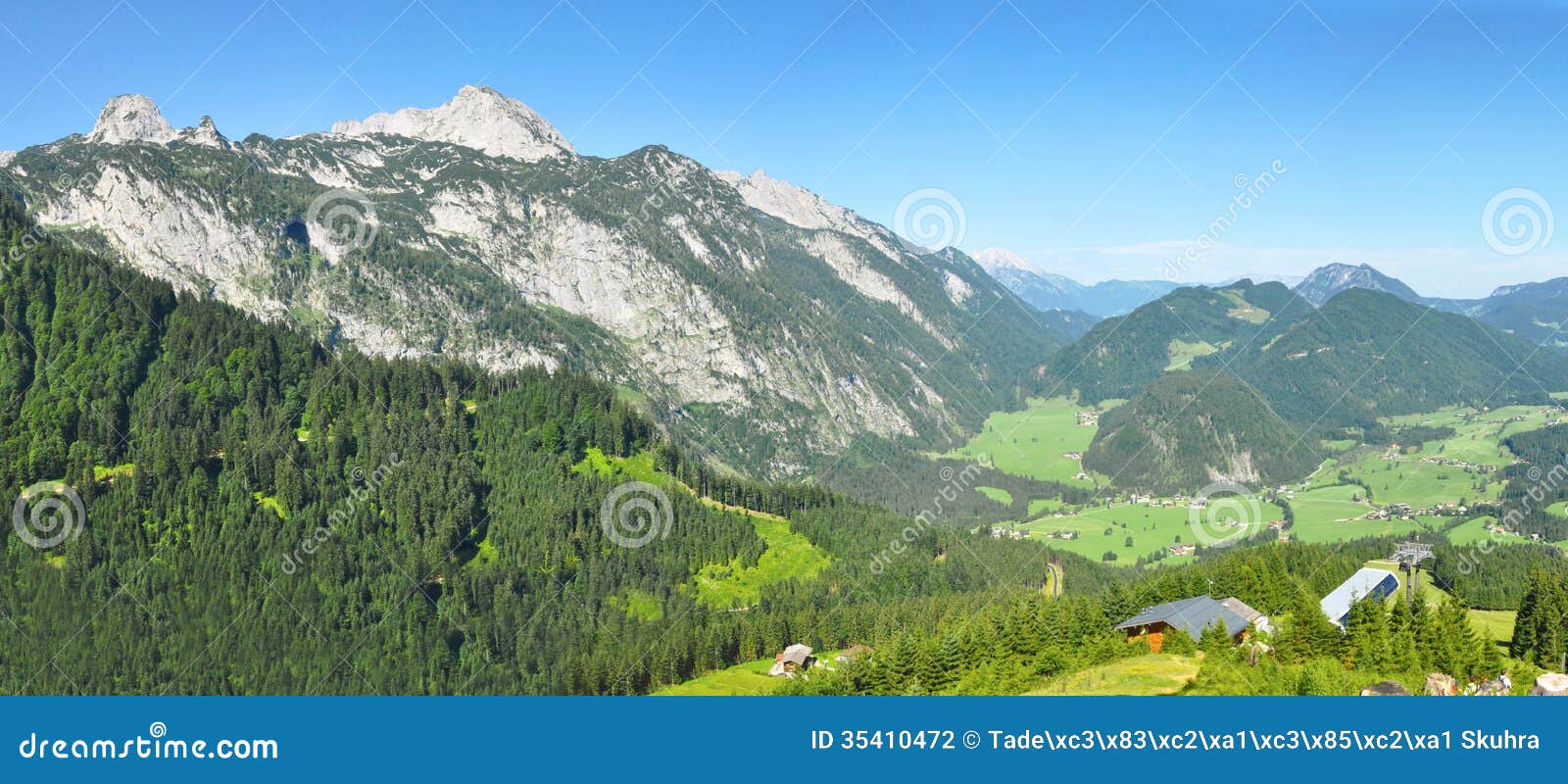 Alps nature stock photo. Image of trees, grass, mountains - 35410472