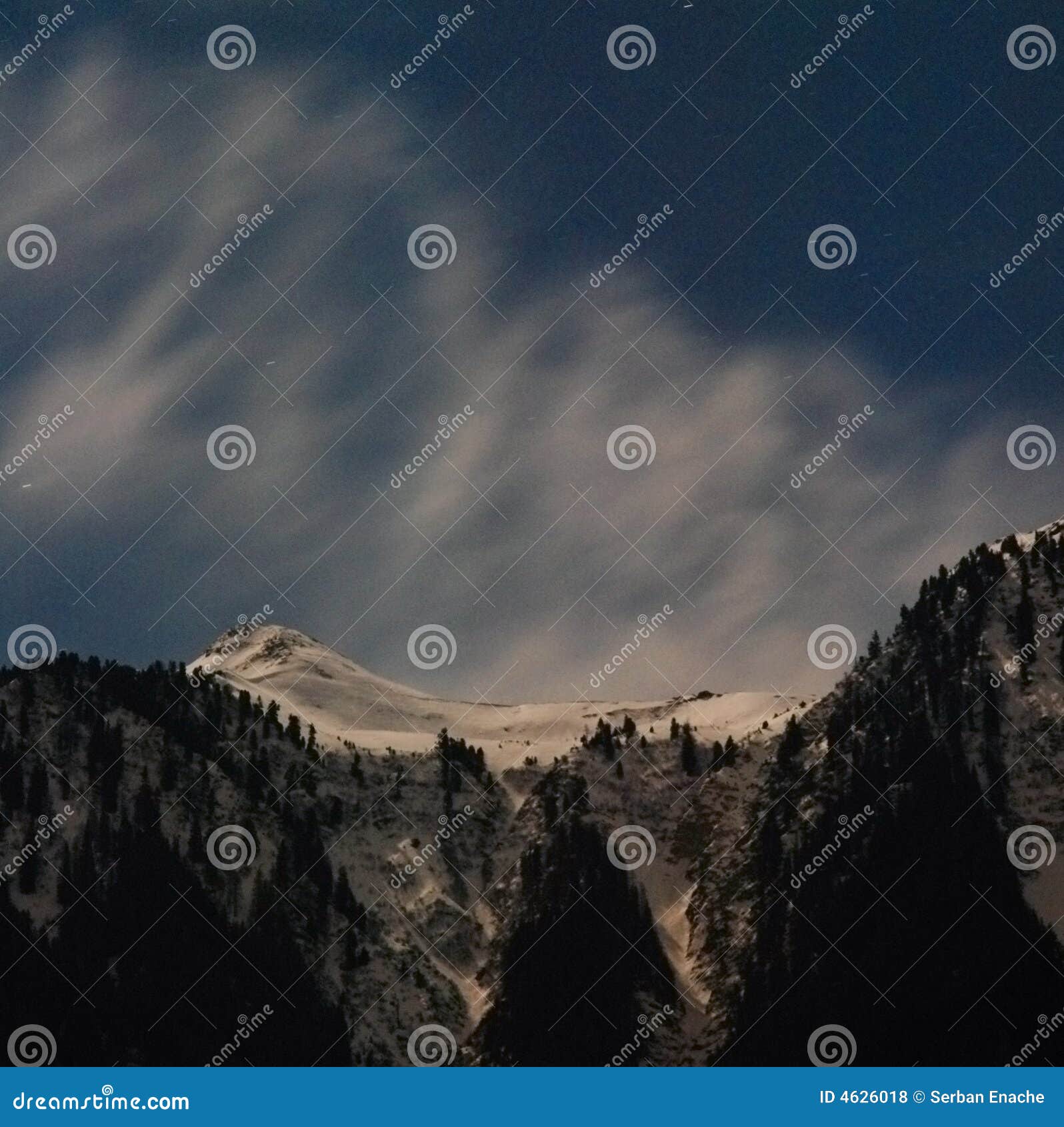 Alps night scene stock photo. Image of cold, beautiful - 4626018