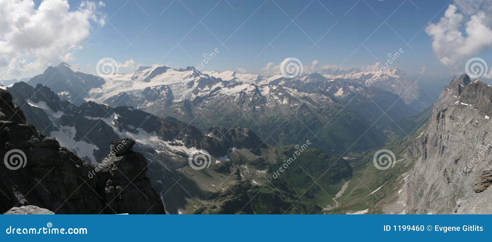 Alps panorama 2 stock photo. Image of snow, altitude, engelberg - 1199460