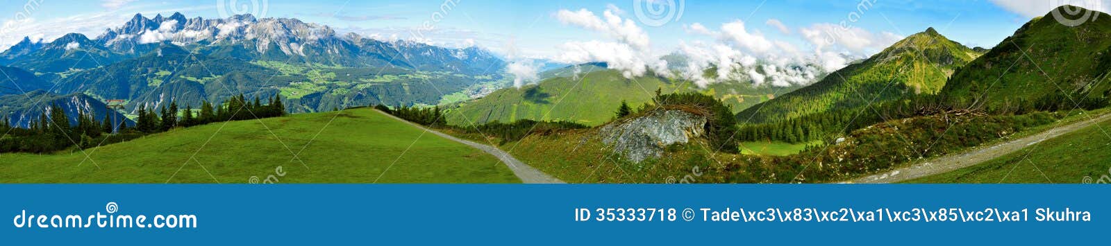 Alps panorama stock photo. Image of wide, panorama, blue - 35333718